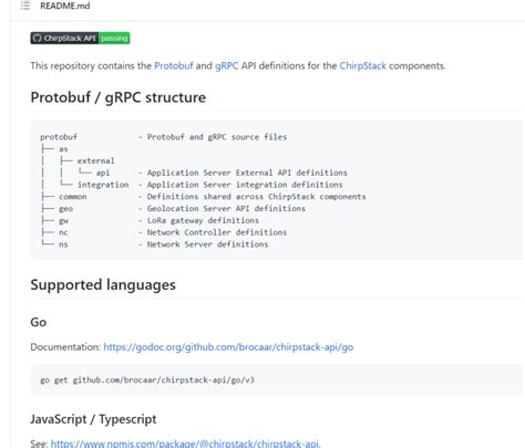 Chirpstack笔记 Grpc Api 的调用 洲陈 博客园