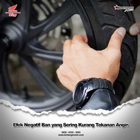 Tubeless Tekanan Angin Tayar Motor Perhatikan Selalu Tekanan Angin