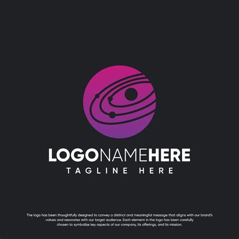 Premium Vector Galaxy Illustration Logo Design