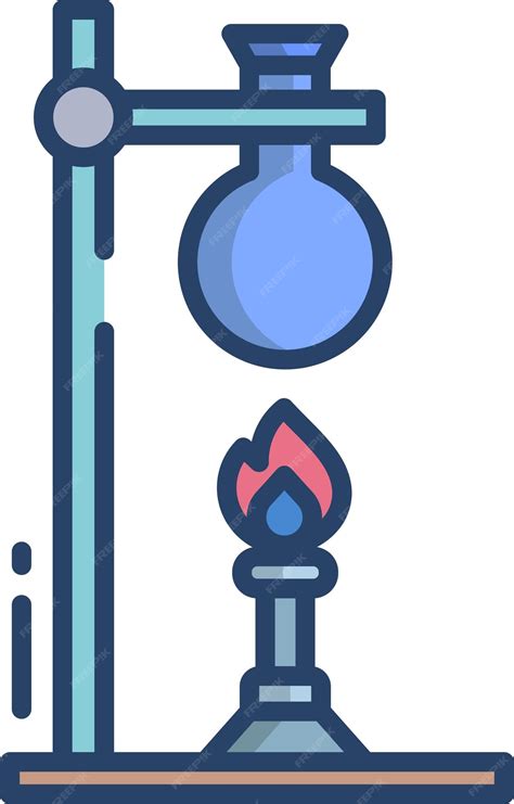 Ilustración Vectorial De Color Lineal De Sustancias Químicas Sólidas Vector Premium