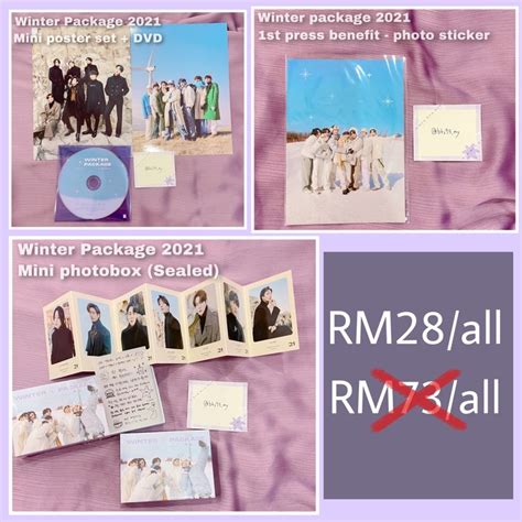 [clearance] Bts Winter Package 2021 Loose Items Poster Set Photo