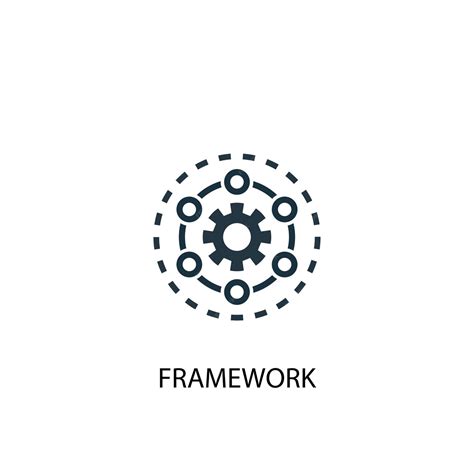 Premium Vector Framework Icon Simple Element Illustration Framework Concept Symbol Design