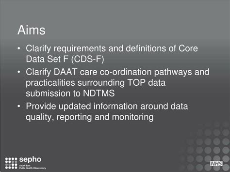 Ppt Ndtms Core Dataset ‘f Training Powerpoint Presentation Free Download Id4919648