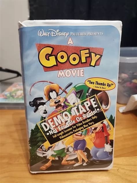 VTG AND SUPER Rare A Goofy Movie (VHS DEMO TAPE, Clamshell) Disney ...