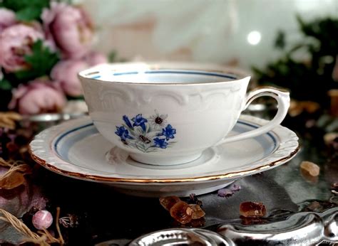 Винтаж Чайная пара Колокольчики ромашки Kahla ГДР купить в интернет магазине Ярмарка