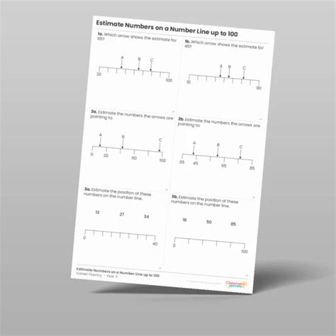 Year 3 Estimate Numbers On A Number Line Up To 1 000 Varied Fluency Resource Classroom Secrets