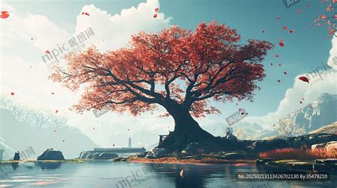 AI创作图一颗许愿树 狮岩许愿树 巨型神树仿制 红色许愿树 3d许愿树 尼塞的情人树 祈福许愿树 许愿祈福许愿带姻缘树 塞万提斯之树 4k壁纸