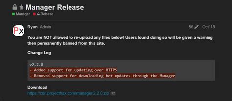 Manager Update Problem Testing ProjectHax