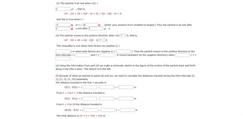 Solved EXAMPLE 1 The Position Of A Particle Is Given By The Chegg