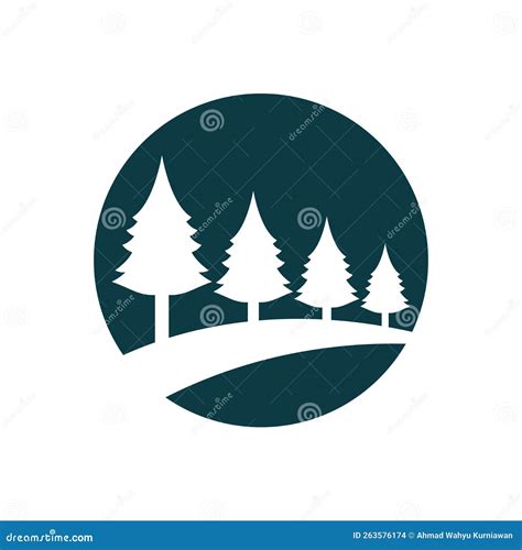 Pine Tree Illustration Stock Vector Illustration Of Christmas 263576174