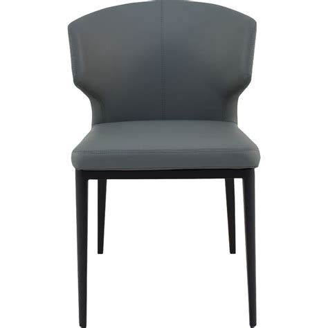 Moes Ej 1018 15 Delaney Dining Chair Grey Leatherette Set Of 2