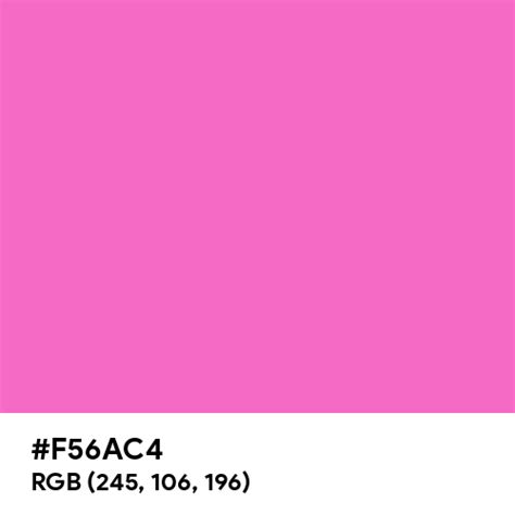 Psychedelic Pink Color Hex Code Is F56ac4 Psychedelic Pink Color Hex Code Is F56ac4