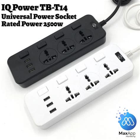 Ready Stock Tb T14 3 Socket 3 Usb 2 1a Power Socket Extension Cord Electric Socket 2500w Uk