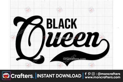 Black Queen Melanin Black Girl Digital Download Instant Download