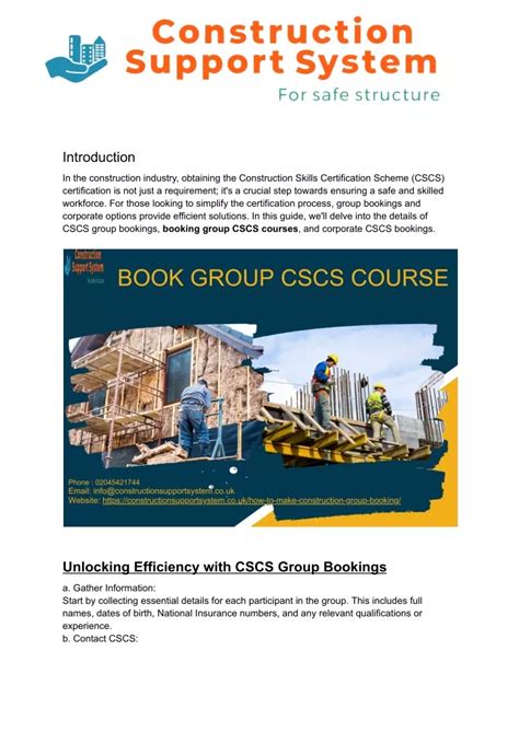 Ppt Cscs Group Booking Powerpoint Presentation Free Download Id