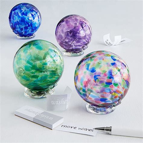 Blown Glass Wish Ball Gratitude Globe Find A T For