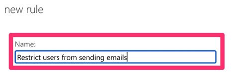 how to restrict users from sending emails office 365 business tech