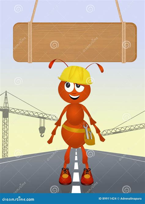 Worker Ant Stock Illustration Illustration Of Event 89911424