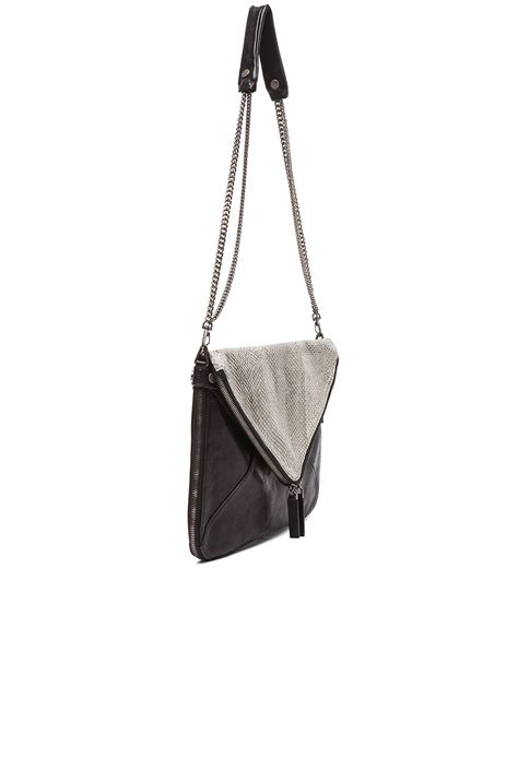 Boyy Slash Bag In Black Pepper And Salt Fwrd