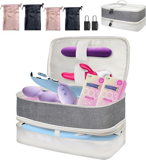 Turesmith Sex Toy Storage Locking Bag 14 2 Tier Portable