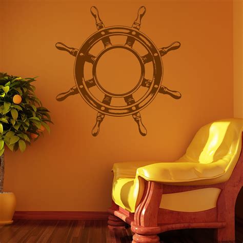 Ships Wheel Nautical Pirate Wall Sticker World Of Wall Stickers