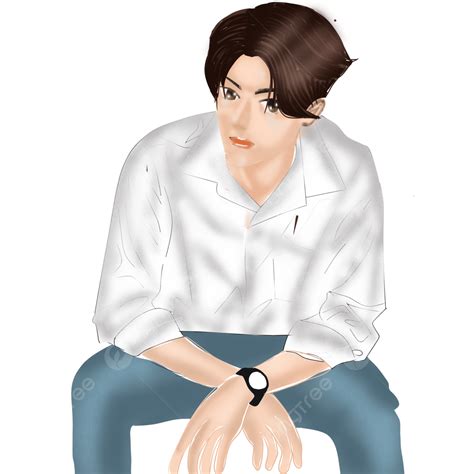 잘 생긴 남자 작업 그림 남자들 일하다 한섬 Png 일러스트 및 Psd 이미지 무료 다운로드 Pngtree