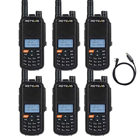 Retevis A61 5w Gps Dual Band Amateur Two Way Radio With Program Cable