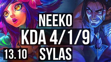 NEEKO Vs SYLAS MID 4 1 9 400 Games KR Grandmaster 13 10 YouTube