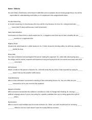 Logical Fallacies Guided Reading Notes Docx Notes Fallacies For Each Fallacy Listed Below