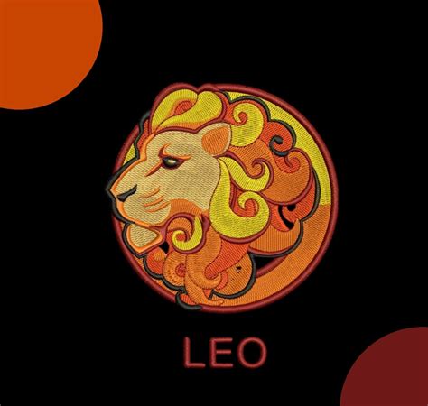 Leo Patch Iron On Or Sew On 3 3 5 3 8 Inch Zodiac Patch Choose