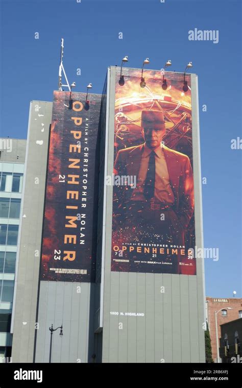 Los Angeles California Usa 7th July 2023 Christopher Nolan