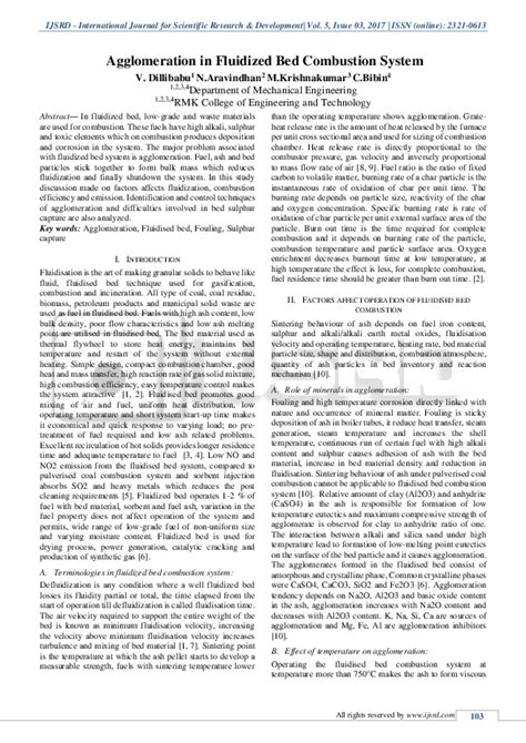 Pdf Agglomeration In Fluidized Bed Combustion System