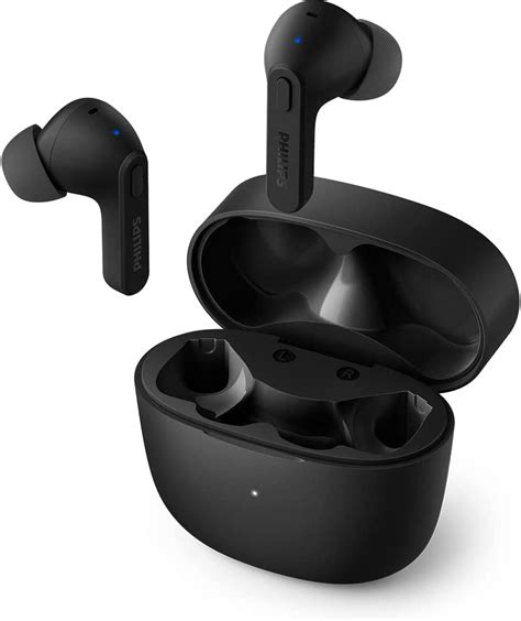 Fone De Ouvido Sem Fio Tws Philips Tat Bk Bluetooth Com Microfone Formato Em Haste