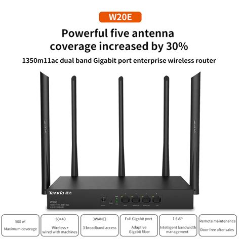Tenda W E Smart AC Gigabit Wireless Load Balance Router