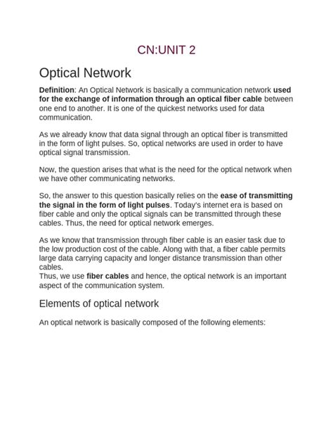 cn unit 2 pdf network topology computer network