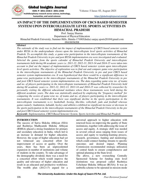Pdf An Impact Of The Implementation Of Cbcs Based Semester System