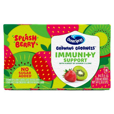 Ocean Spray Growing Goodness Cranberry Strawberry Kiwi Juice 675 Oz