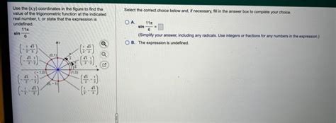 Solved Use The Xy Coordinates In The Figure To Find The