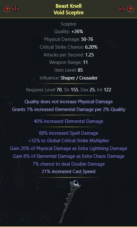 Any Advice On How To Craft A Scepter Like This One R Pathofexile