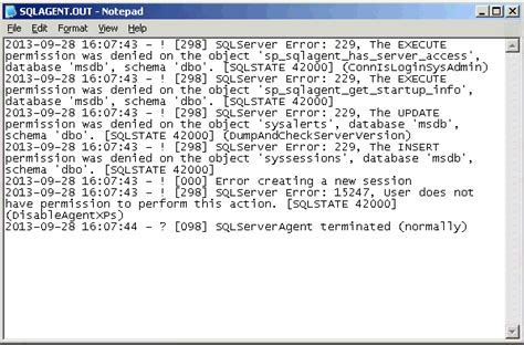 Further To My Investigation I Found That The Logon Account Of The Sql