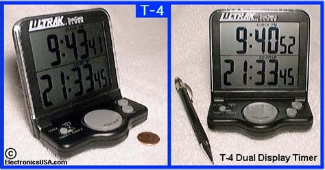 Small Pocket Timer Dual Timers Vibrating Silent Timer Portable