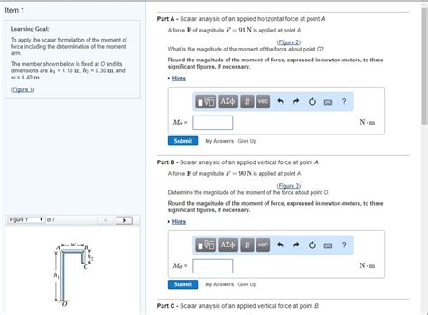 solved item 1 part a scalar analysis of an applied