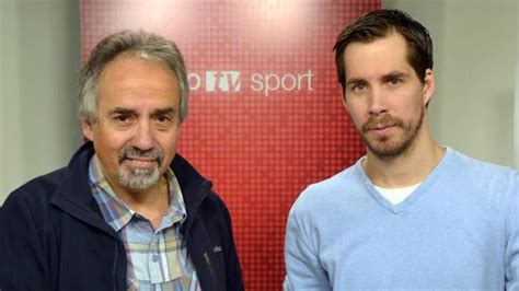 Matthias Schoder Goalie EHC Visp im Gespräch mit Norbert Eder auf