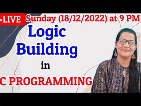 Logic Building In C Programming Zeenat Hasan YouTube