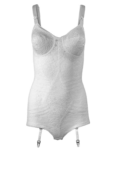 Rago 9057 Body Briefer Extra Firm Shaping White Body Shaper Rago