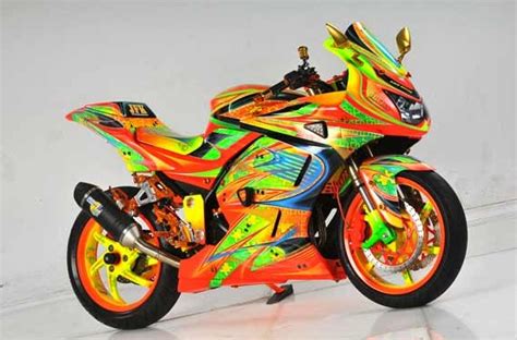 Modifikasi Motor NINJA 250 Karburator Airbrush Spesifikasi Motor Ninja