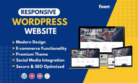 Design And Develop Responsive Wordpress Website By Hinaaabbas Fiverr