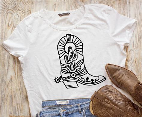 Cowboy Boots Cut File Svg For Cricut Country Svg Cowboy Boot Etsy