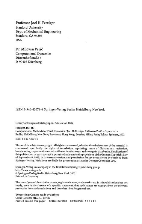 Computational Methods for Fluid Dynamics CSDN文库
