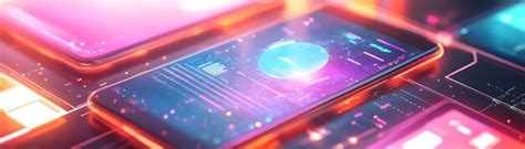 Mobile Phone And Tablet With Holographic Brainstorming App And Flexible Workspace Text Concept